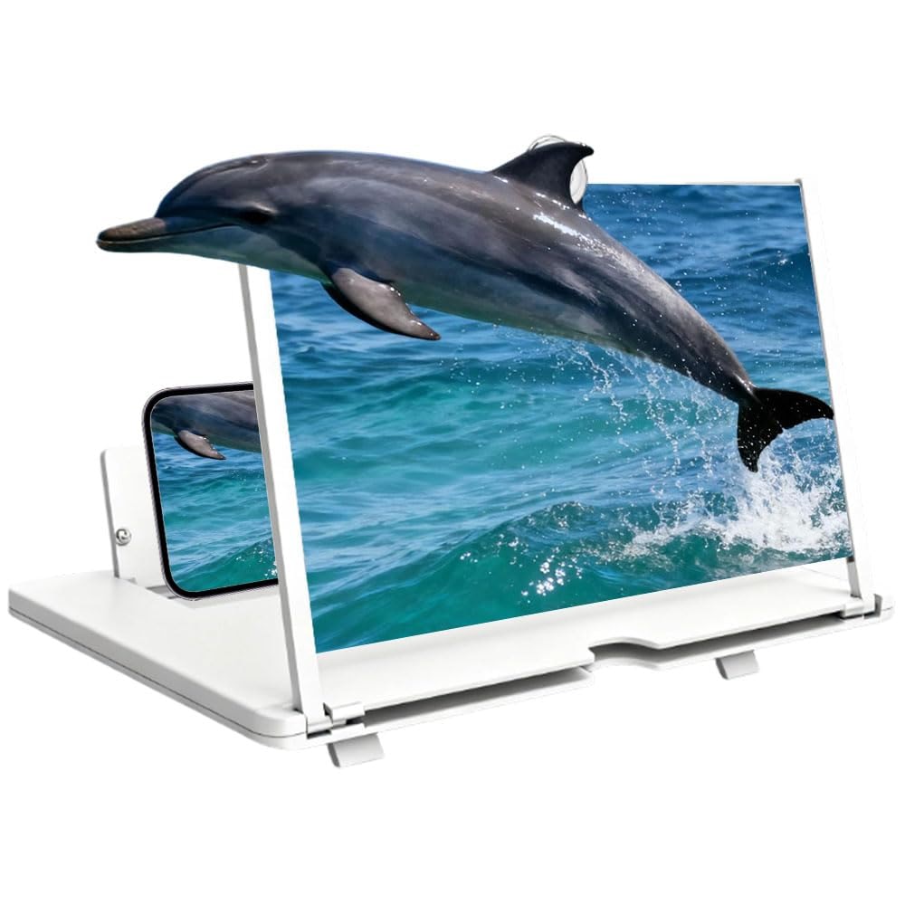 Big Screen Phone Magnifier, 2026 New 3D HD Magnifying Projector Screen ...