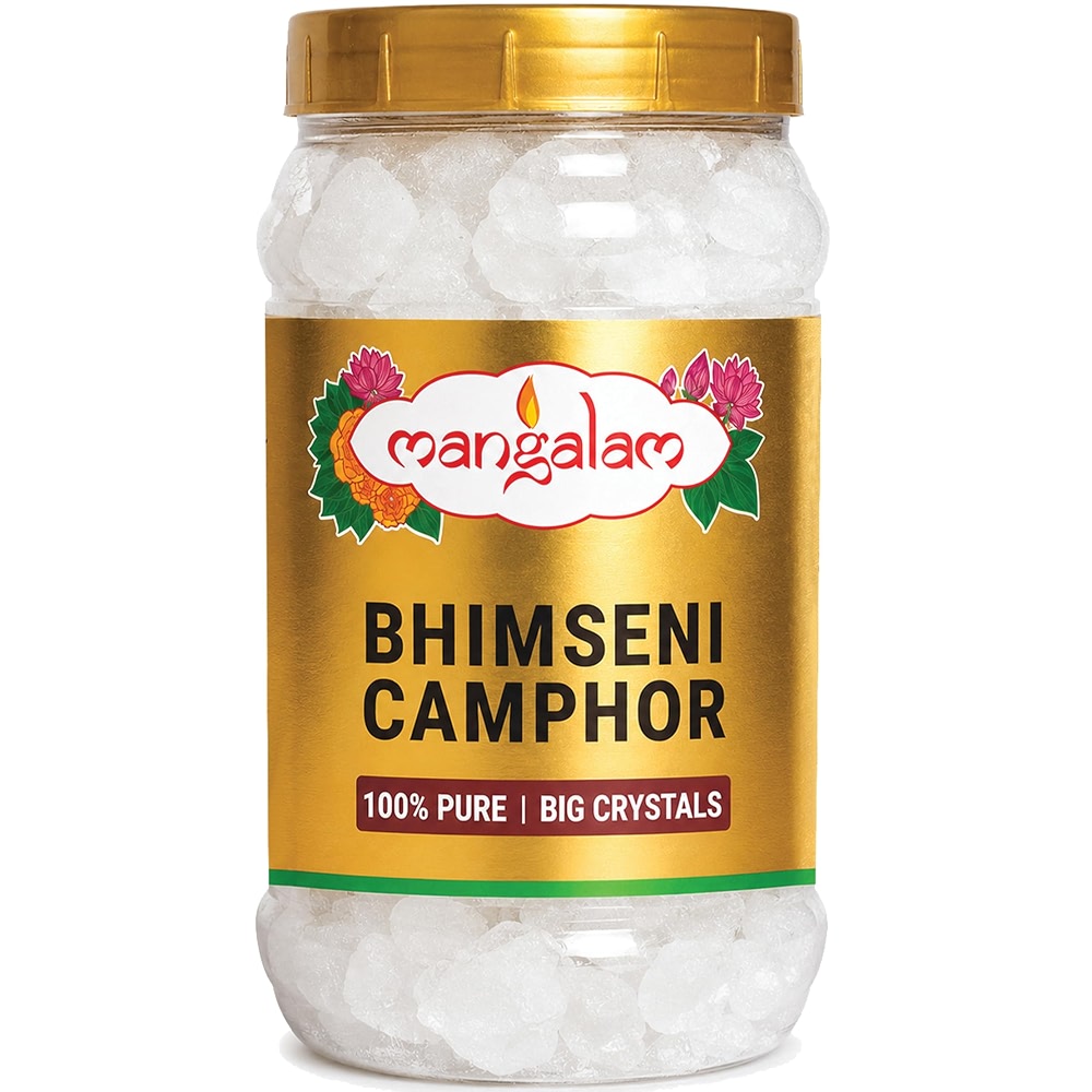 MANGALAM Bhimseni (Original) Camphor 500g Jar - Pack Of 1 | 100% Pure ...