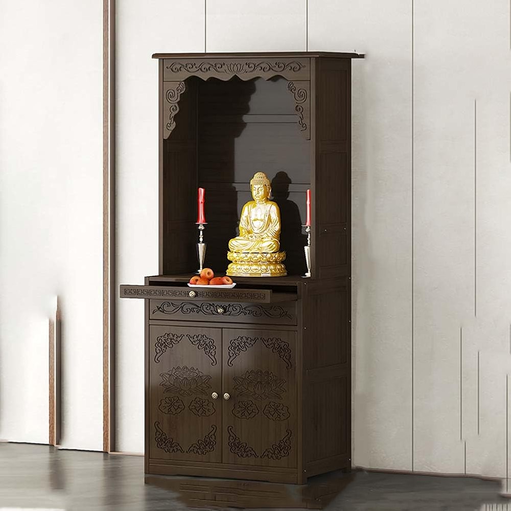 Personal Shrine Altar Table with Storage, Altar Cabinet, Meditation ...
