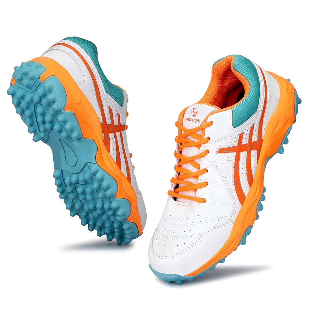 PRO KVH Men's Rubber Spike Cricket Shoes Unisex Cricket Shoes | Mid ...