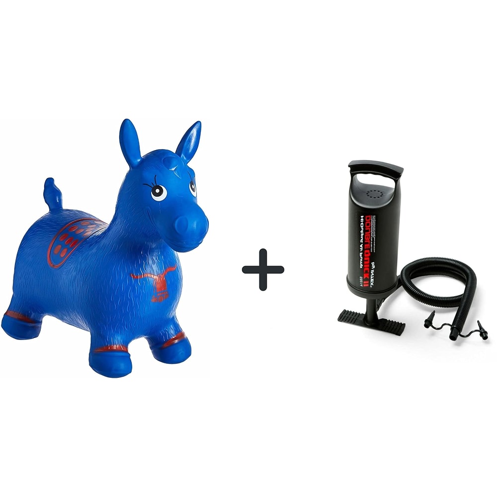 Bouncing Horse Hopper Inflatable Jumping Horse, Ride-on Rubber Bouncing ...