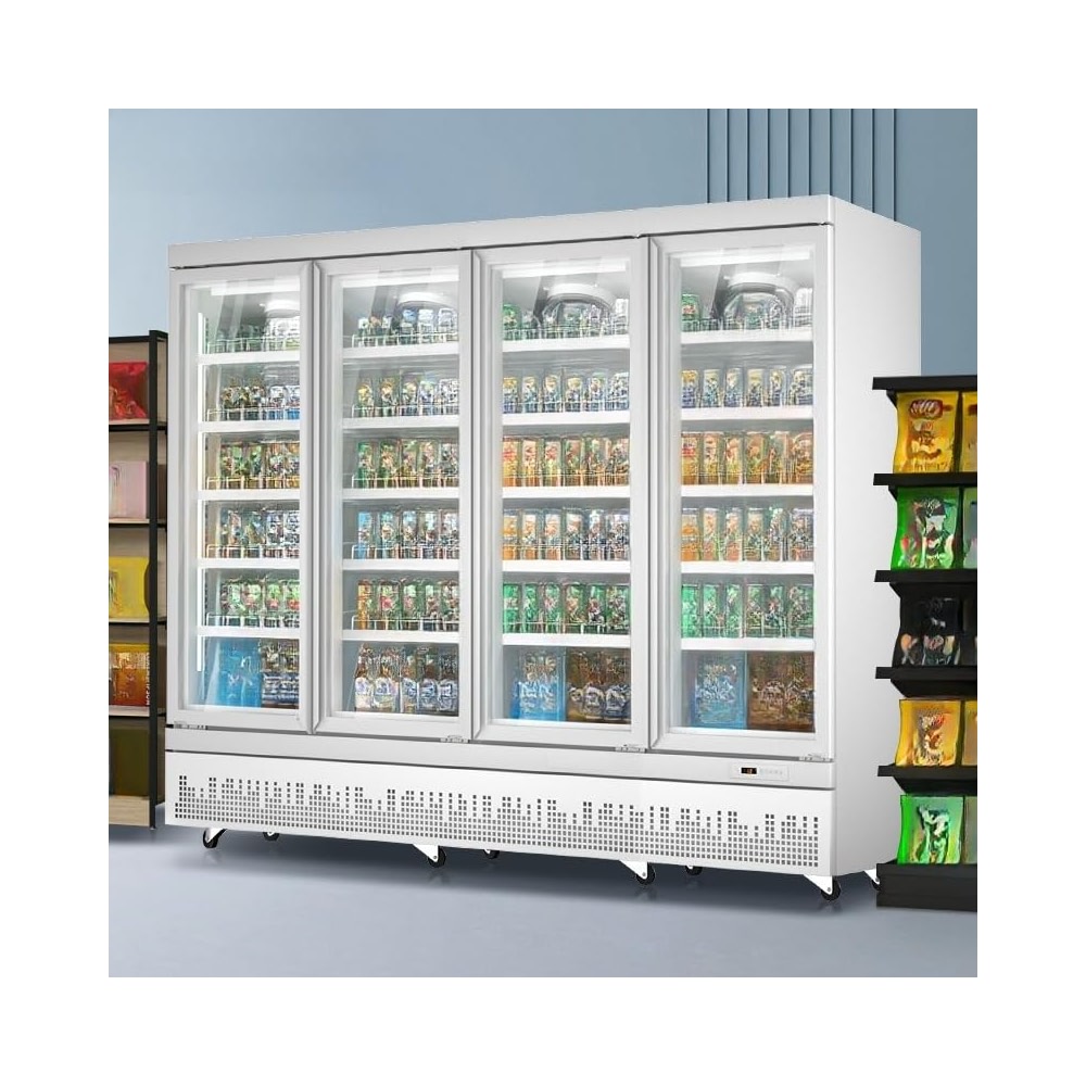 Refrigerated Display Cabinet, Upright Display Cooler and Freezer with ...